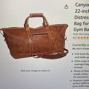 canyon outback | Bags | Canyon Outback Leather 22 Duffel Bag | Poshmark